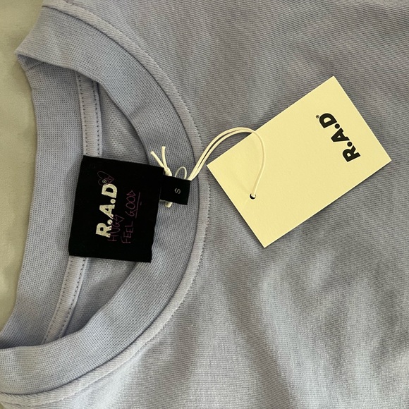 RAD | Tops | Rad Global Cropped Oversized Tee Nwt | Poshmark